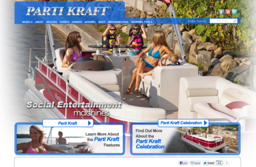 Parti Kraft Boats Launches New Website by Digital Hill - Digital Hill Multimedia, Inc.
