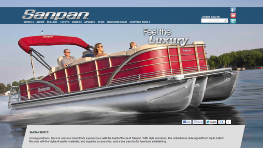 SanPan Boats Launches New Website by Digital Hill - Digital Hill ...