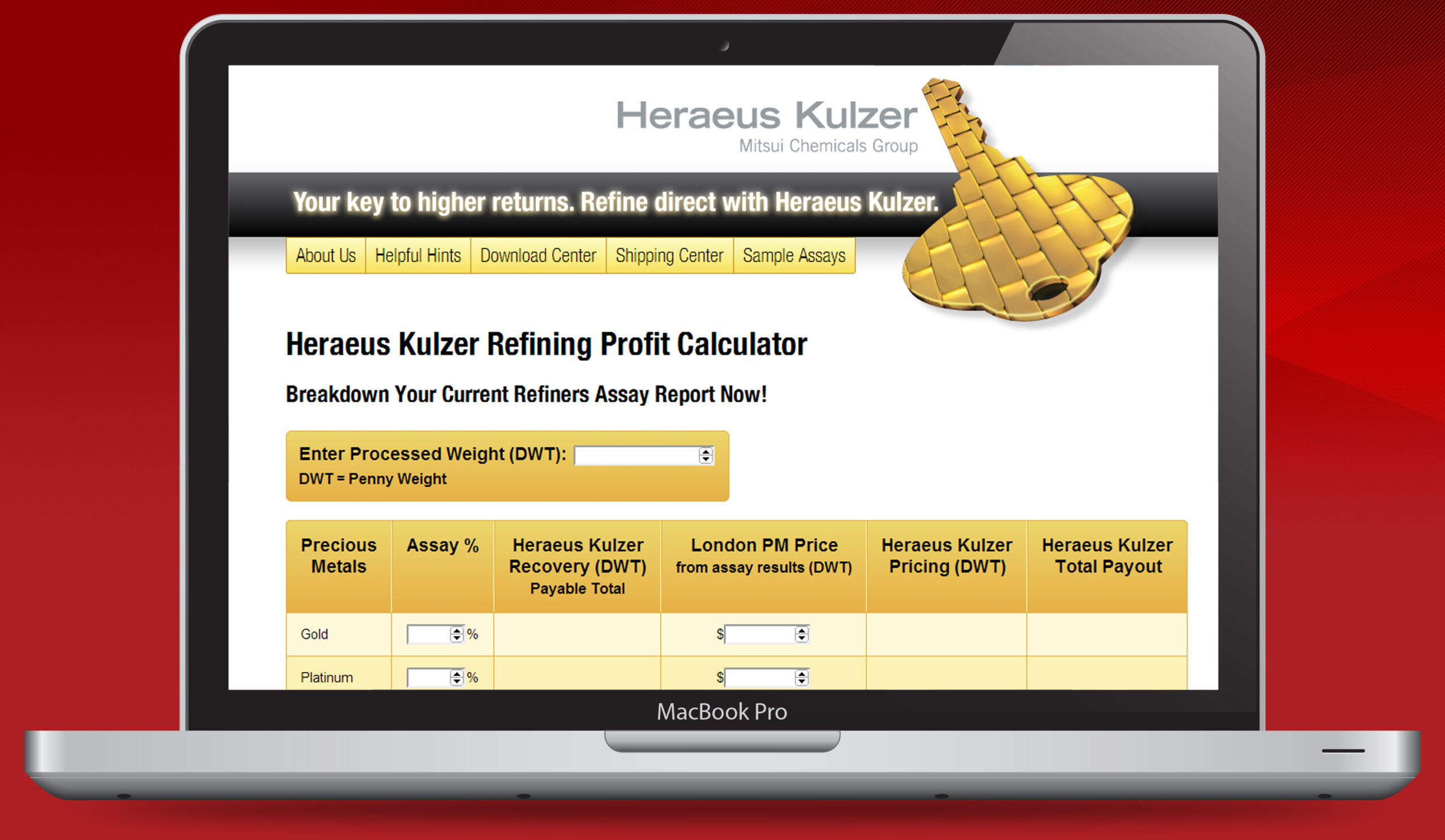 Website Launch Announcement: Heraeus Kulzer Launches a Refining Profit Calculator Website ...
