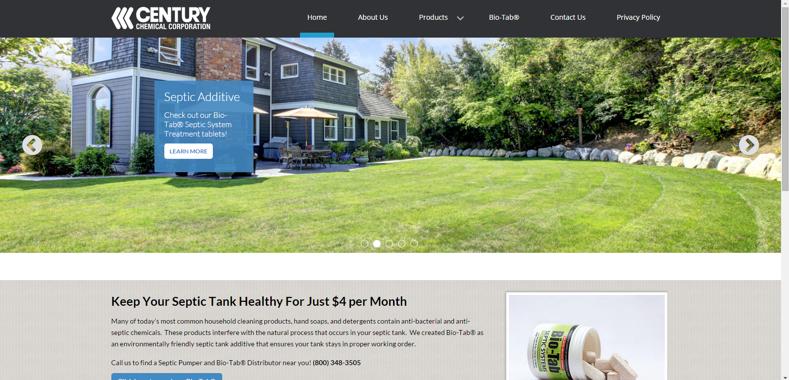 Website Redesign - Century Chemical Corp.