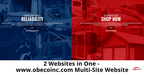 2 Websites in One - www.obecoinc.com Multi-Site Website - Digital Hill ...