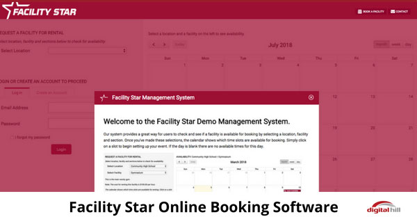 Facility Star Online Booking Software - Digital Hill Multimedia, Inc.