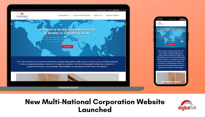 New Multi-National Corporation Website Launched - Digital Hill ...