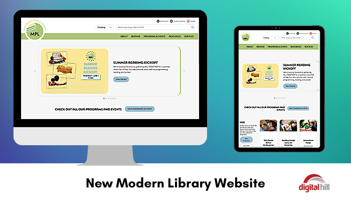New Modern Library Website - Digital Hill Multimedia, Inc.